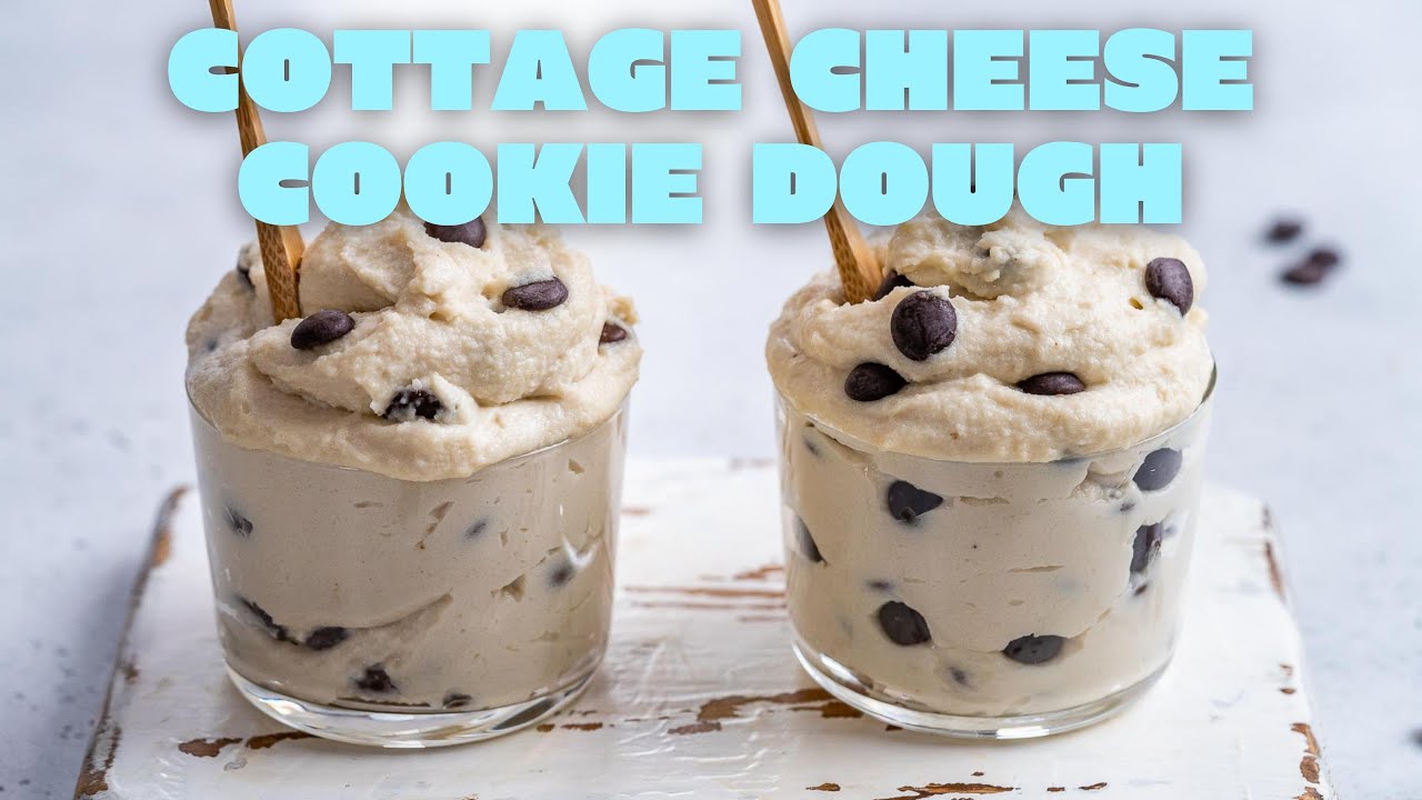 Cottage Cheese Chocolate Chip Cookie Dough - A creamy, delicious, & ridiculously EASY twist.