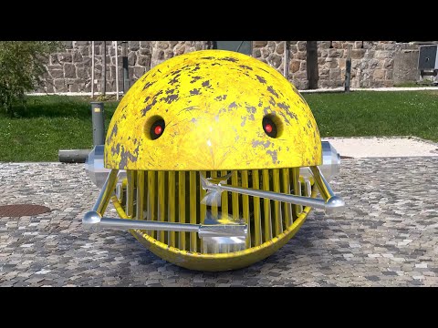 Robot Pacman Caught on Camera #Shorts