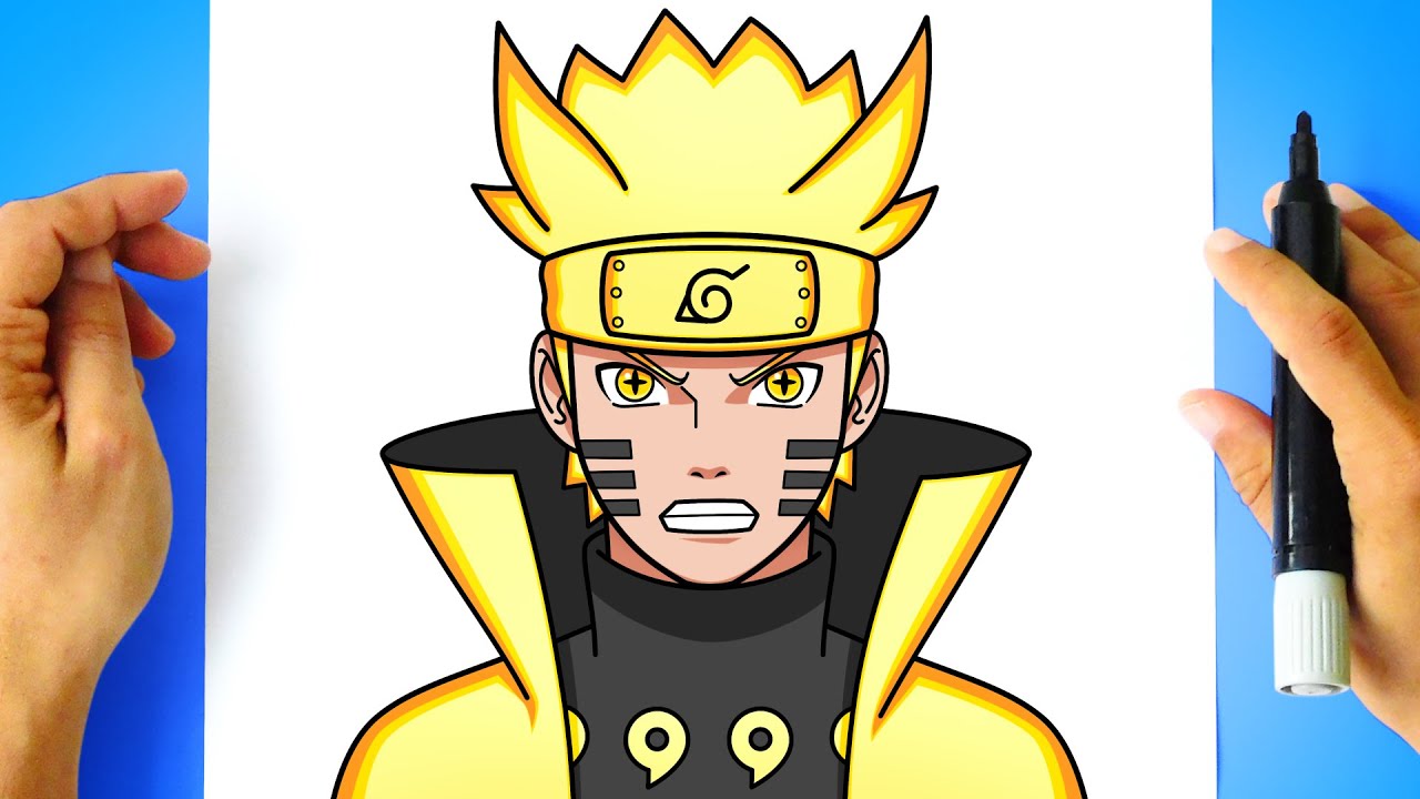 Como DESENHAR o NARUTO Modo Rikudou Sennin - Como DIBUJAR a NARUTO Modo Sabio de los 6 Caminos