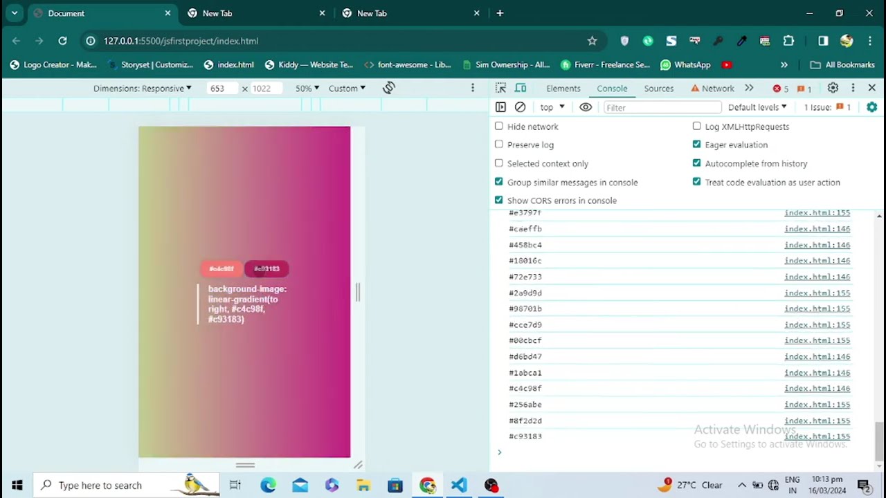 Create a JavaScript Color Generator App | Free Source Code Project Tutorial