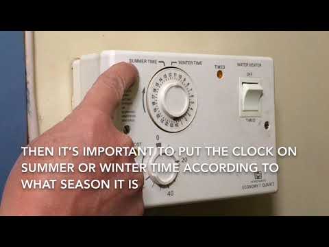 Timing Setting for Hot Water Tank (Video for North Wales Residents)