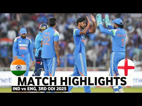 India vs England 3rd ODI Highlights 2025 | IND vs ENG 2025 | IND vs ENG 3rd ODI Highlights 2025