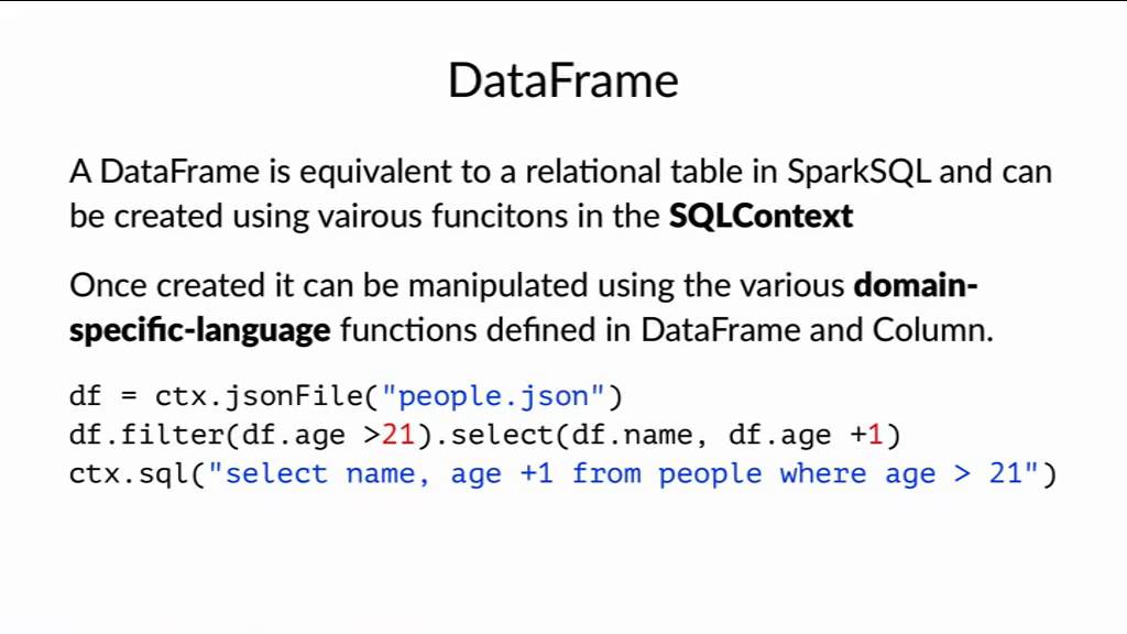 Peter Hoffmann: Indroduction to the PySpark DataFrame API