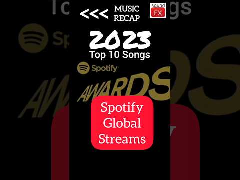 Spotify Global Streams Year 2023 Top 10 Songs Music Recap #top10 #hitsong #bestsong #spotify #shorts