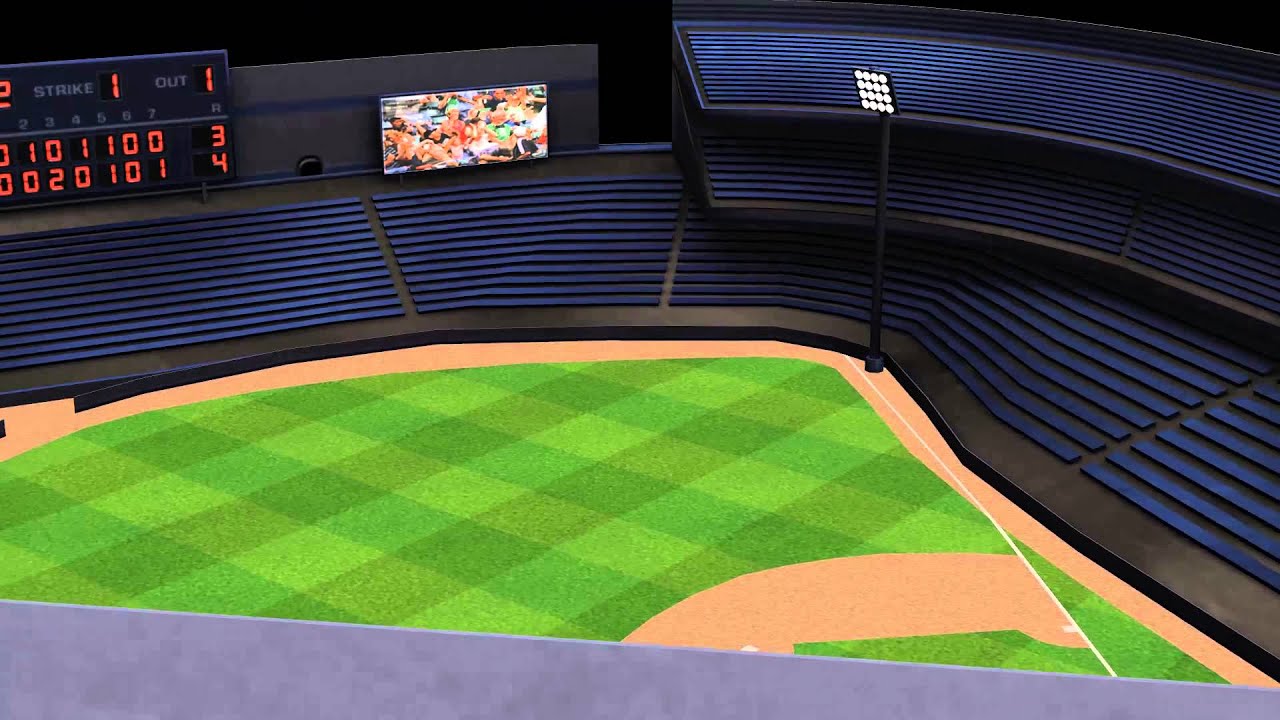 Rotating Baseball Stadium Motion Wallpaper