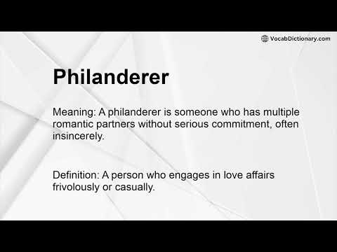 Philanderer Meaning