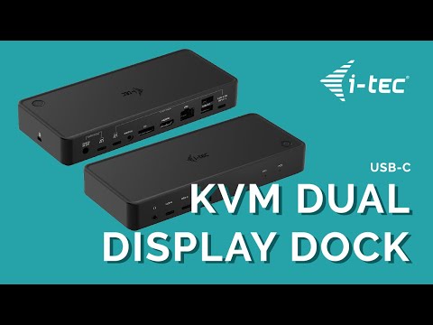 i-tec USB-C/Thunderbolt KVM Docking station Dual Display + Power Delivery 65/100W