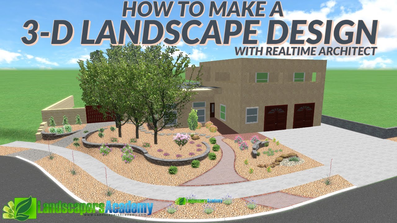 3D Landscape Design In Realtime Landscaping Architect (Complete How To, start to finish)