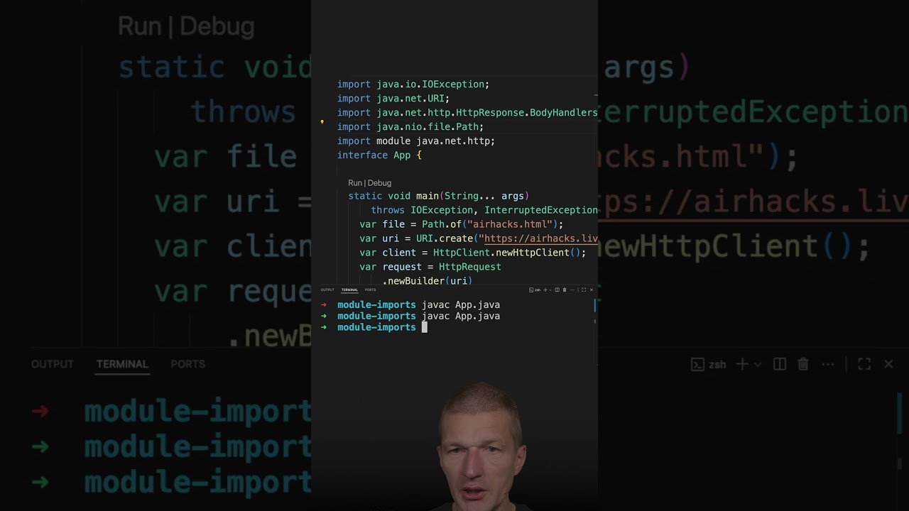 What Is A Module Import Declaration? #java #shorts #coding #airhacks