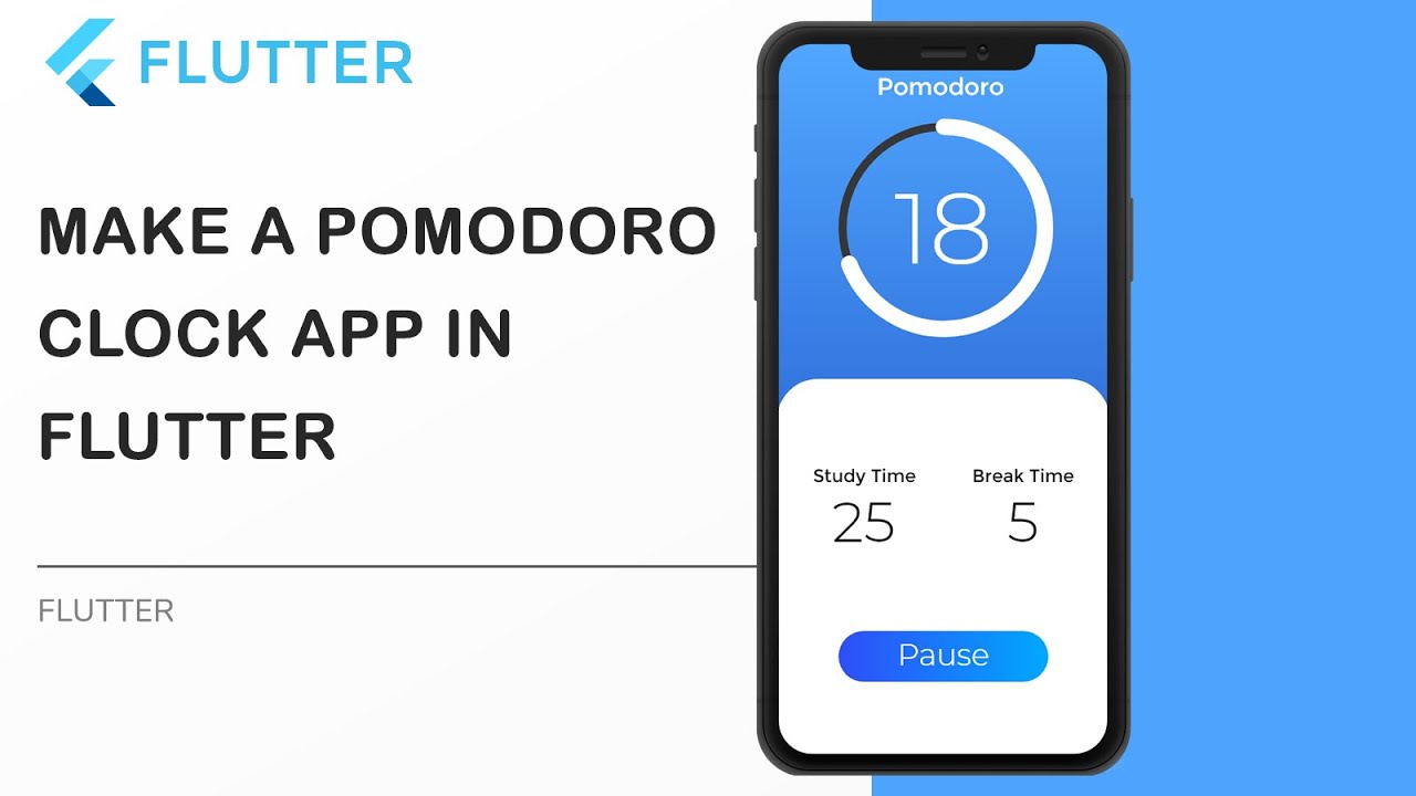 Timer Clock App using Flutter