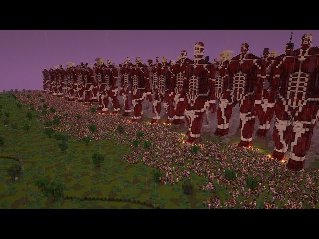 Attack On Titan Colossal Titan Minecraft Colossal (wall) Titan V.3