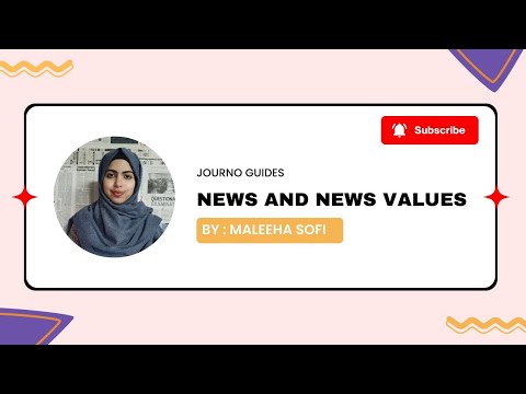 Journalism, News, And News Values.
