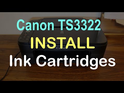 Canon TS3322 Ink Cartridge Replacement review.