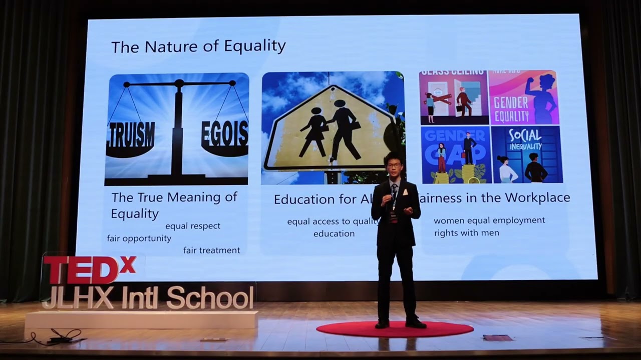 Freedom and Equality in Education | Xiaowen Ye | TEDxJLHX Intl School Youth