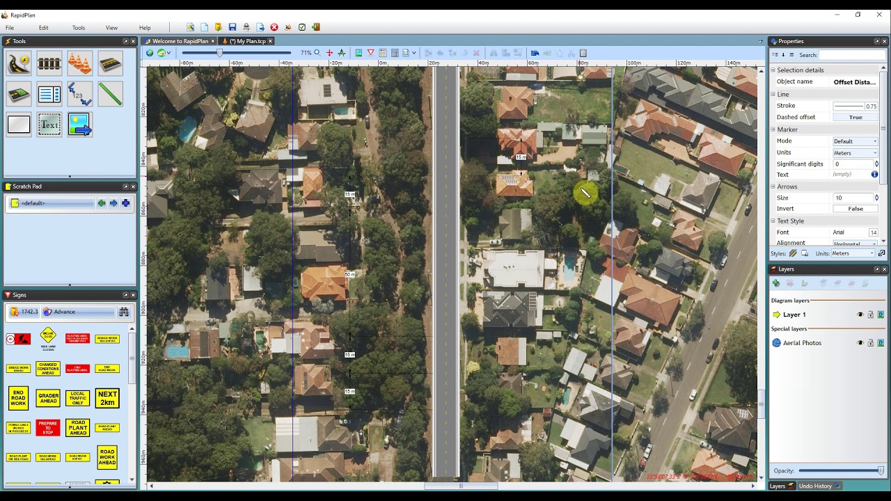 Adding elements to a plan