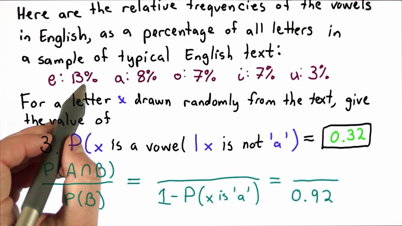 Conditional Probability 3 Solution - Applied Cryptography