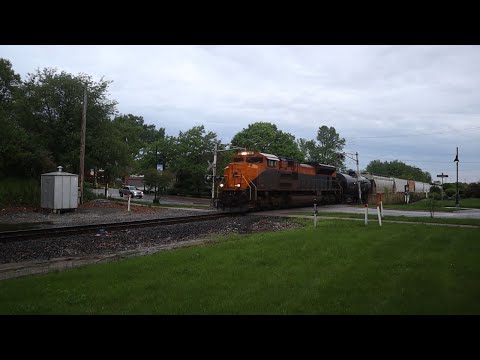 B14 Heads South through Highland Indiana with Central of New Jersey Heritage Unit Leading