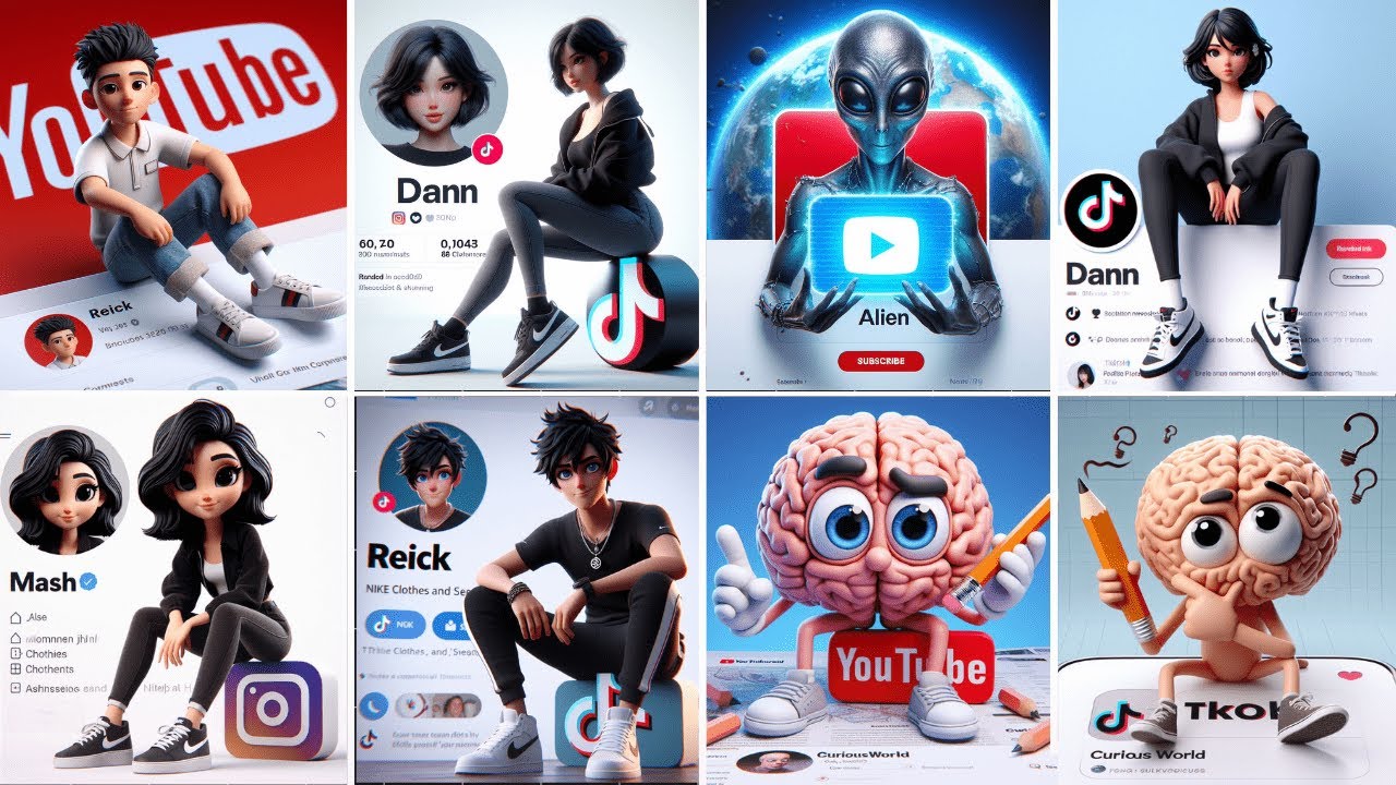 🔥 ¡Crea tu AVATAR 3D PERSONALIZADO con íconos de redes sociales! ✅