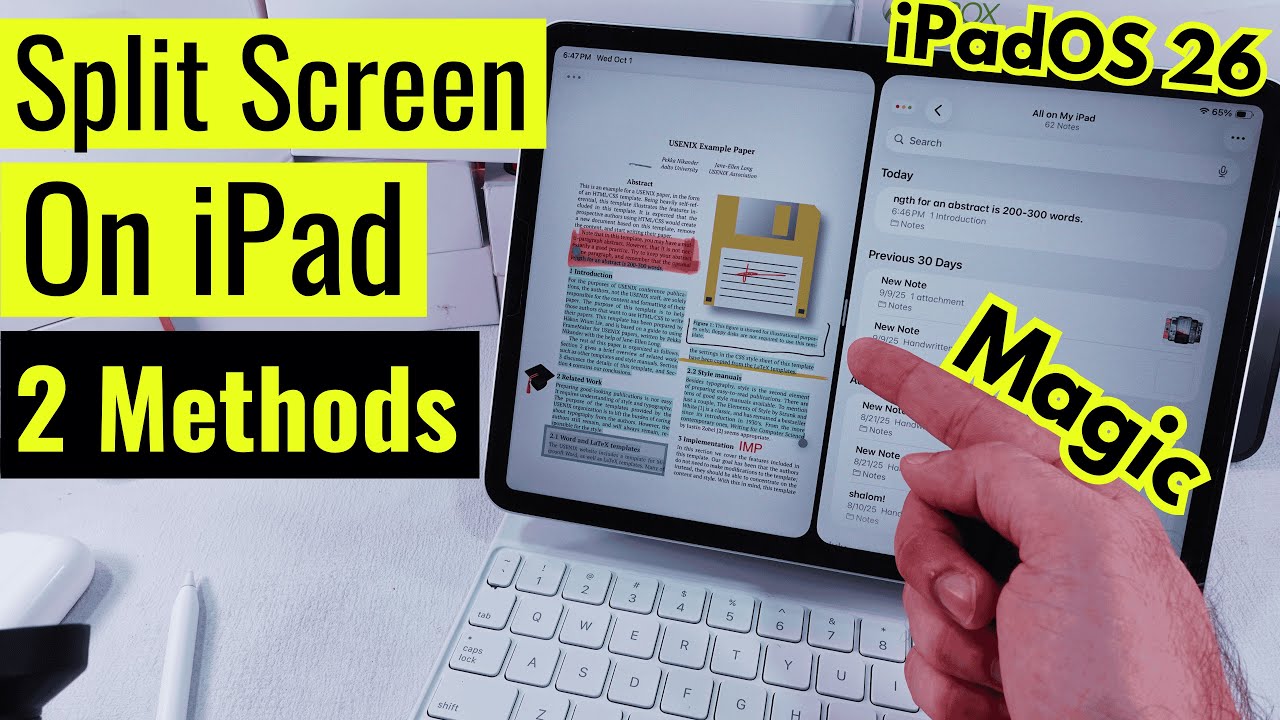 How to Split Screen on iPad in iPadOS 26 – Use 2, 3, or 4 Apps at Once!