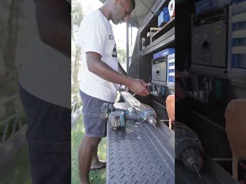 A battery holder for Paslode batteries from carpentry Jigs Australia