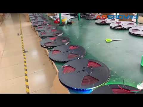 Aoshowled 24V 20Meters/roll SPI RGB LED Pixel Strip SPI RGB 24V IP20 VHB 3M Red Adhesive