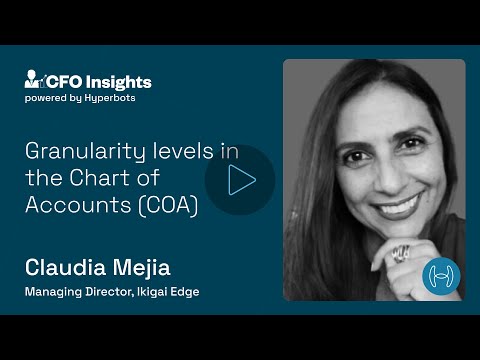 Granularity levels in the Chart of Accounts COA