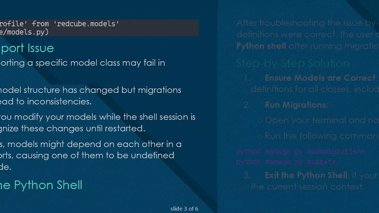 Resolving Django Python Shell Import Problems: How to Fix Model Import Errors