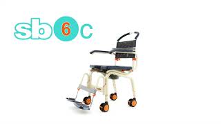ShowerBuddy Roll In ShowerBuddy Light Shower Commode Chair SB6C