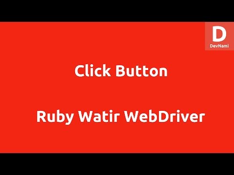 Learn Click Button using Watir WebDriver - Mind Luster