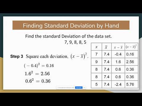 Standard Deviation on Desmos