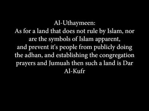What Makes A Country Dar Al-Islam (Islamic Country) - Shaykh Al-Fawzan Vs. Shaykh Ibn Al-Uthaymeen