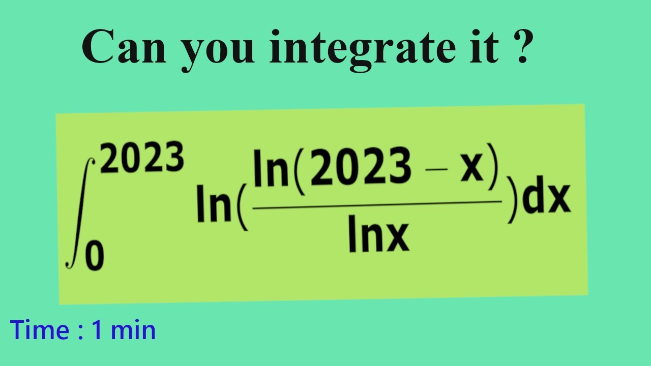 Easy but tricky integral | Daily integral problem 28