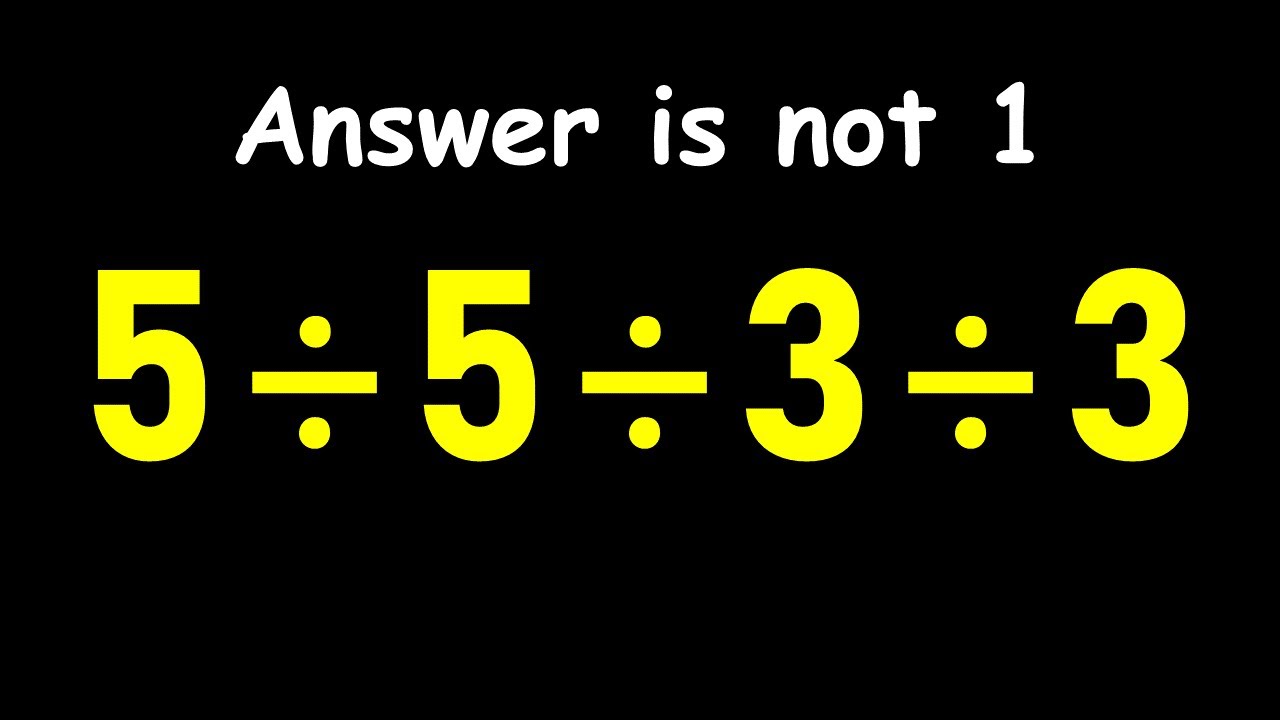 Most People Get This Math Question Wrong!