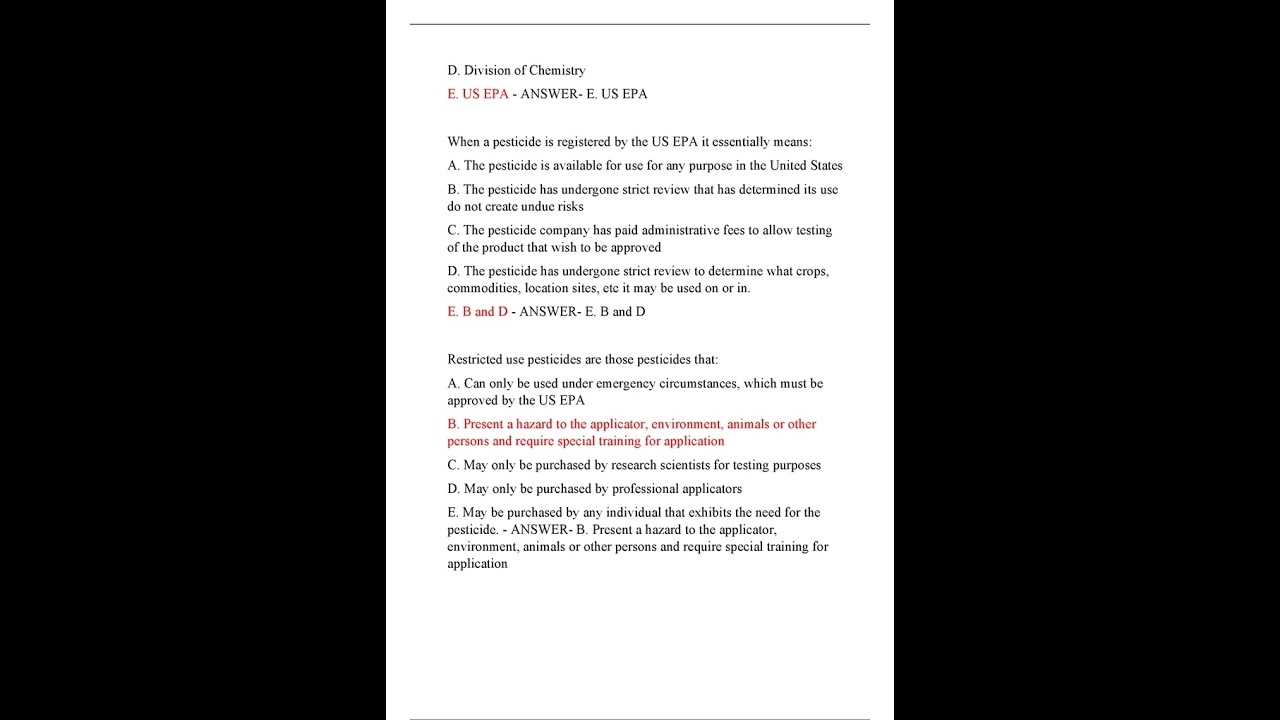 IDAHO PESTICIDE APPLICATOR EXAM ACTUAL EXAM 180 QUESTIONS AND CORRECT DETAILED ANSWERS WITH RATIONAL