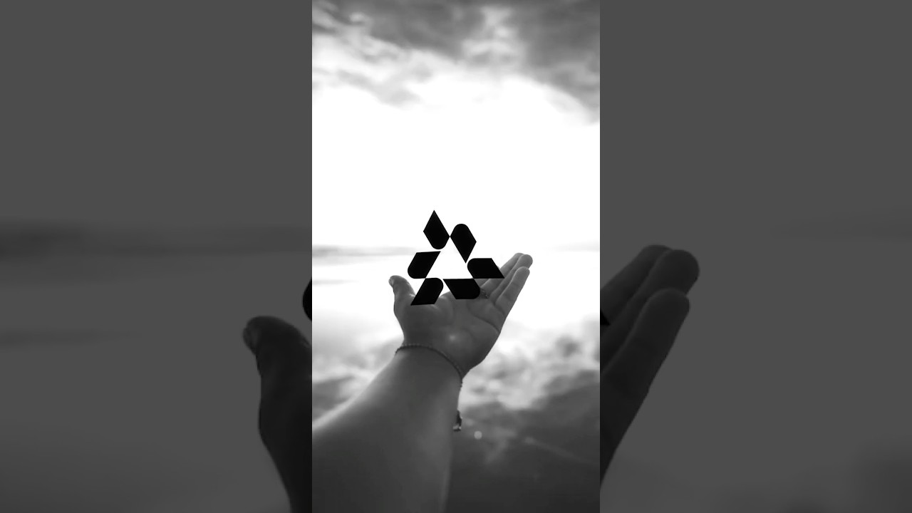 Modern Abstract Design in Illustrator | Negative Space Triangle Logo  #logo #logodesigntutorial