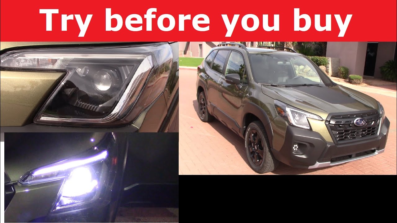 2022 Subaru Forester Wilderness Headlight Test