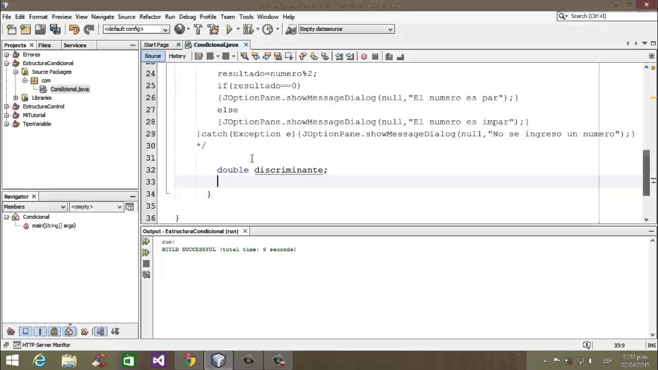 Tutorial Java Netbeans #6- Condicional If - else