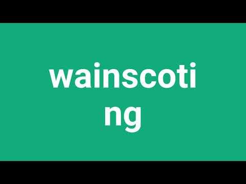 How To Pronounce Wainscoting In American Accent