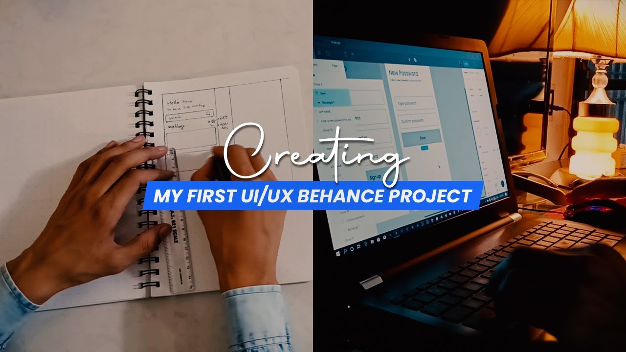 Creating my first UI/UX Behance project
