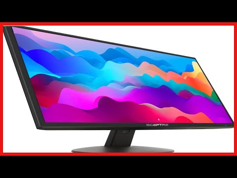 Sceptre 20" 1600x900 75Hz Ultra Thin LED Monitor 2x HDMI VGA Built-in Speakers, Machine Black Wide
