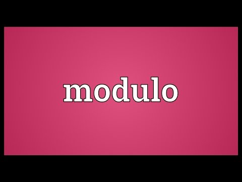 Modulo Meaning