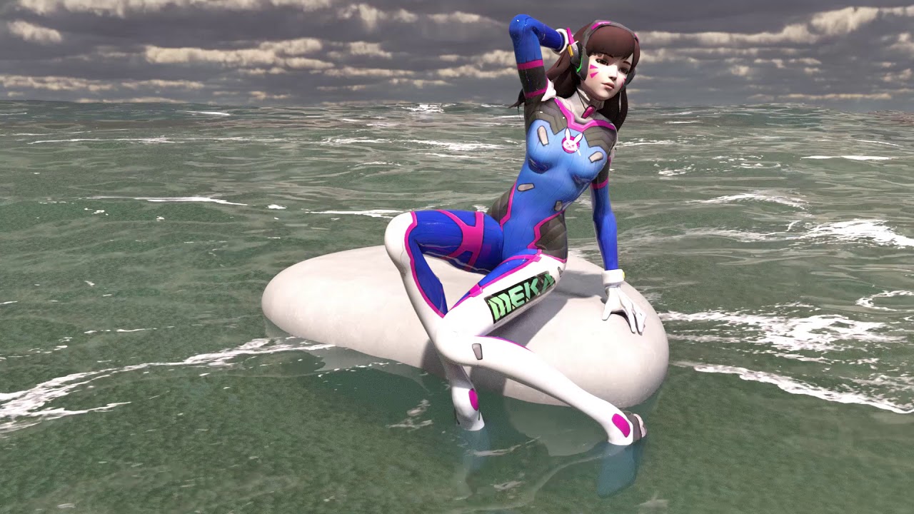 DVA RELAXING - OVERWATCH WALLPAPER