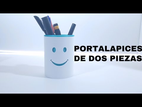 Free STL file Back to school - Two-piece 3D printed pencil holder ...