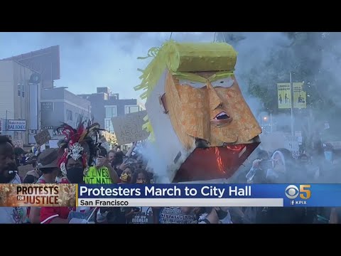 Massive San Francisco Protest March For George Floyd Stays Peaceful