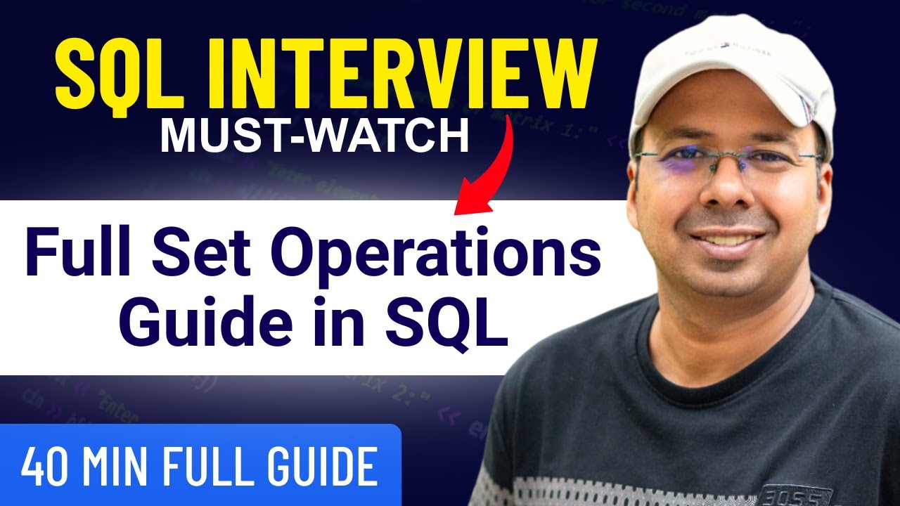 SQL Set Operations Explained: UNION, UNION ALL, INTERSECT, EXCEPT with Real Examples