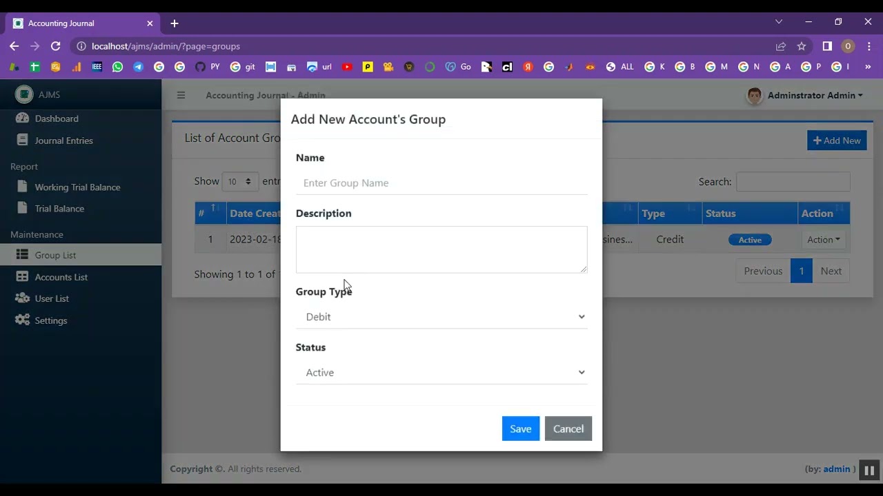 Accounting Journal Entries System in PHP - OKOK PROJECTS- Final Year ...