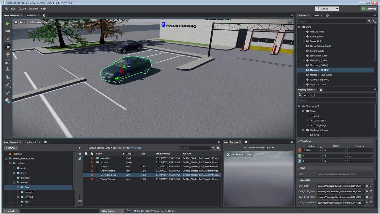 Getting Started in 3ds Max Interactive - Part 3: Place and Manipulate Objects