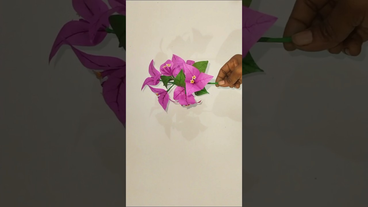 paper flower /diy amazing paper flower/how to make bougainvillea flower by paper
