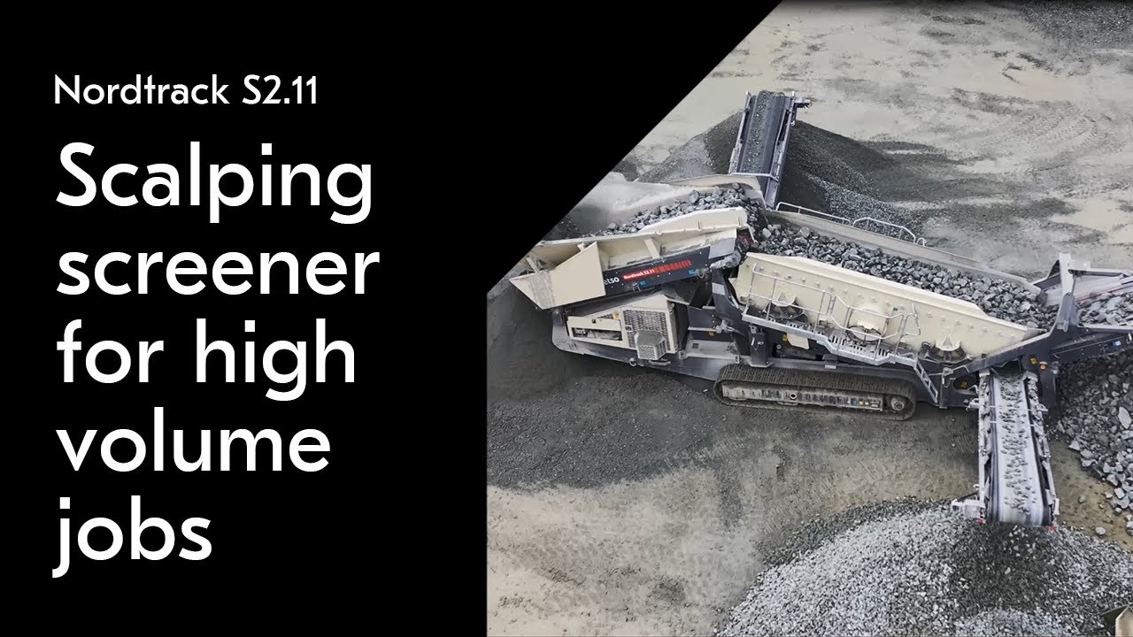 Nordtrack S2.11 mobile scalping screen for high-volume aggregates jobs