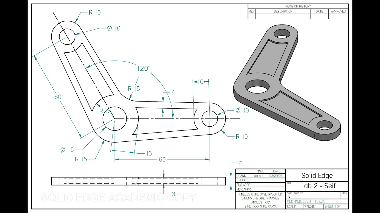 Learning Solid Edge  ( Lab 5 - Updated - 1)